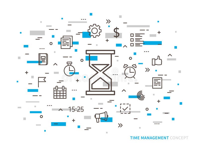 Linear Time Zones Icon from Airport Terminal Outline Collection. Thin ...