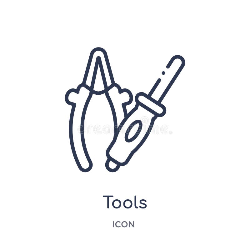 Linear Tools Icon from Industry Outline Collection. Thin Line Tools ...