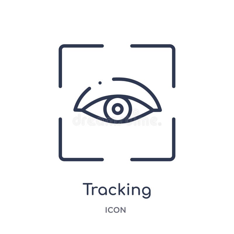 Tracking Icon in Trendy Design Style. Tracking Icon Isolated on White ...
