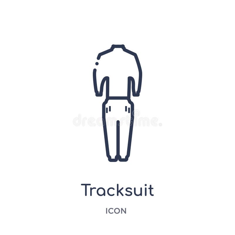 Linear Tracksuit Icon from Clothes Outline Collection. Thin Line ...