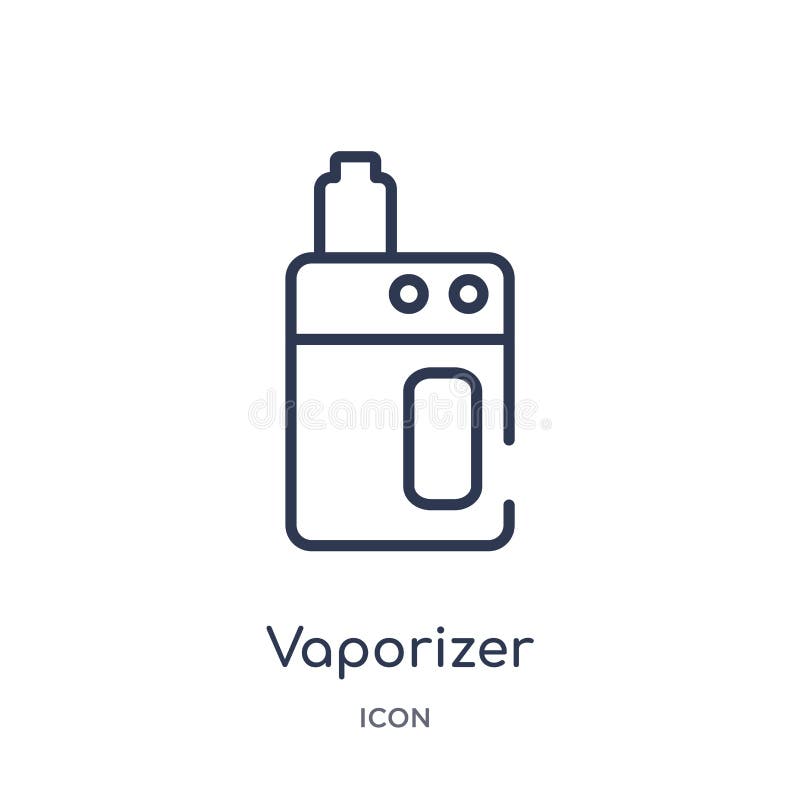 Outline Vaporizer Vector Icon. Isolated Black Simple Line Element Illustration from Electronic ...