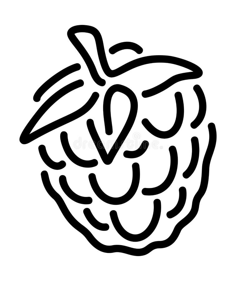 Illustration Logo Monochrome Raspberry Vector Stock Illustrations – 179 ...