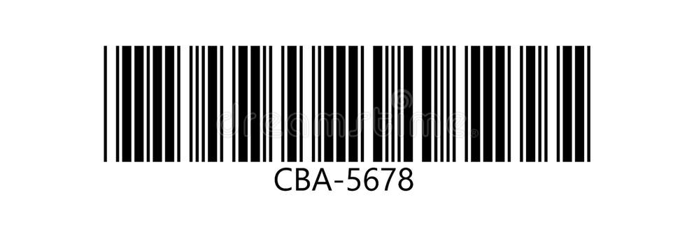 Linear Vector Bar Code Template. Barcode Pattern. Stock Vector - Illustration of digital, linear ...
