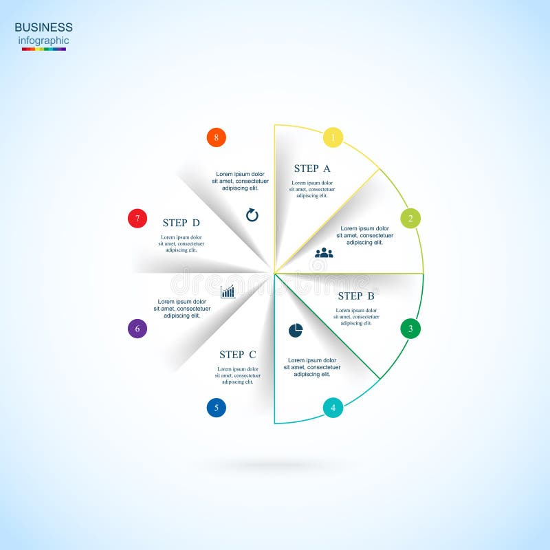 Eight Parts Cycle Diagram Template Stock Illustrations – 427 Eight ...