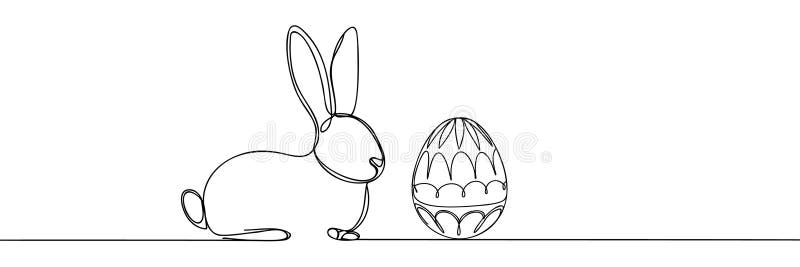 Cute Bunny Line Drawing Stock Illustrations – 15,065 Cute Bunny Line ...