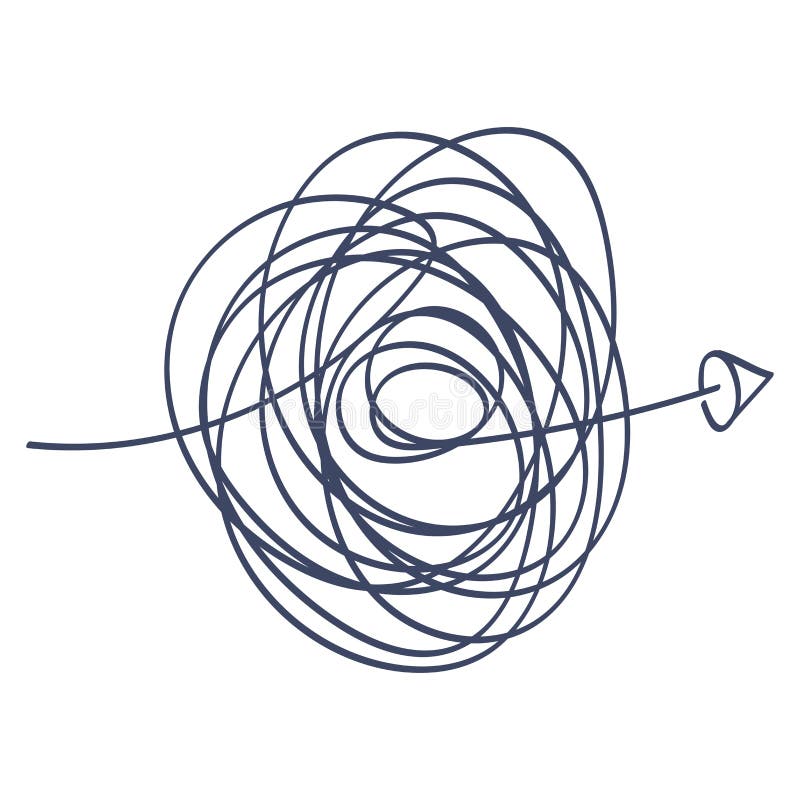 Unsolvable problem stock vector. Illustration of line - 245972246