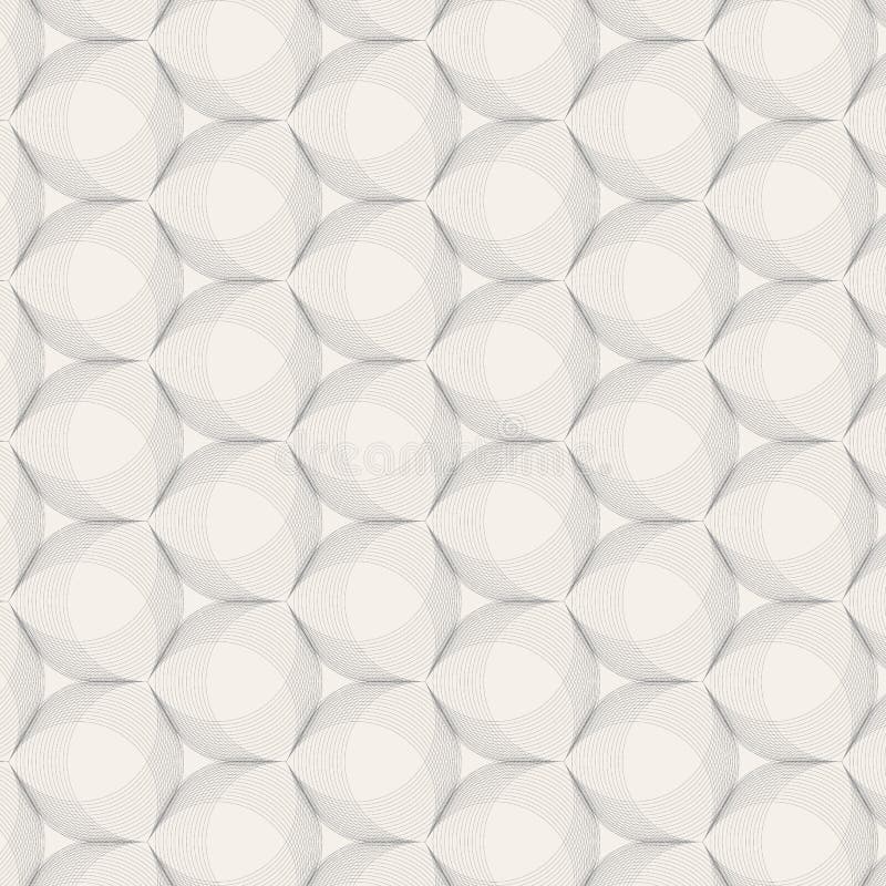 Linear Vector Pattern, Repeating Abstract Flower Leaves, Gray Line of ...