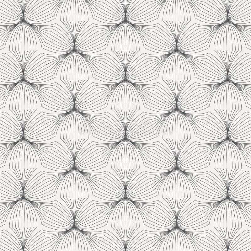 Abstract Flower Ripple Pattern. Repeating Vector Texture. Wavy Graphic ...