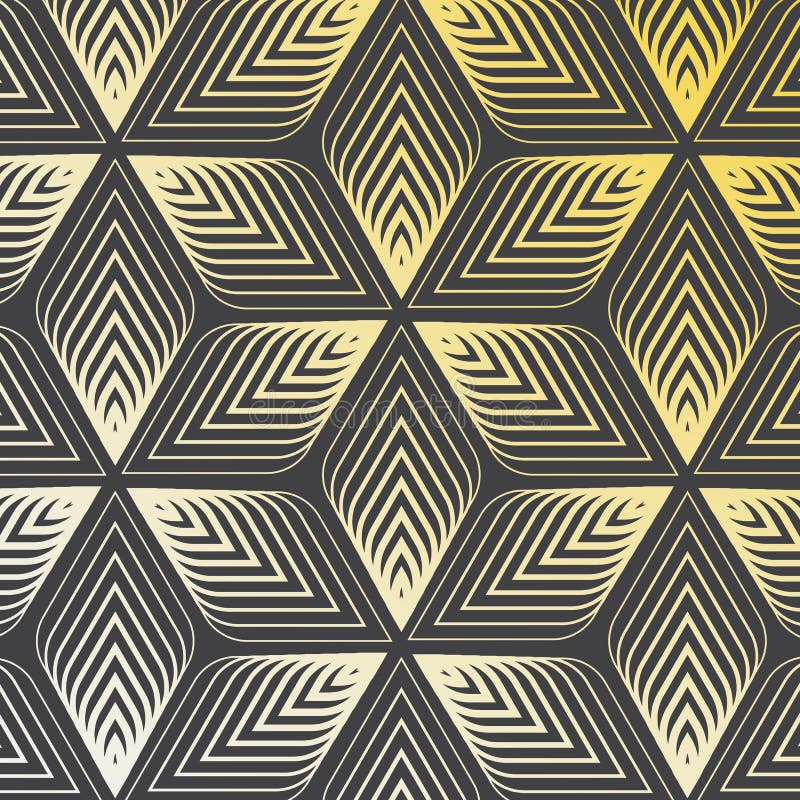 Linear Vector Pattern Repeating Abstract A Linear Leaf Each Circling