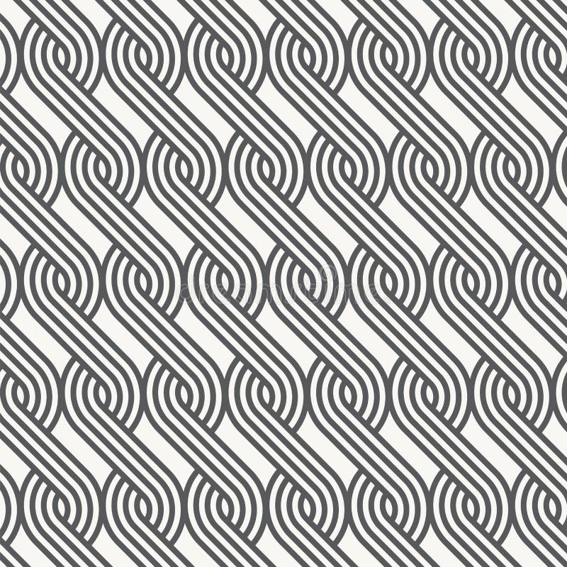 Linear Vector Pattern Repeating Braiding Lines Styles Pattern Made from ...