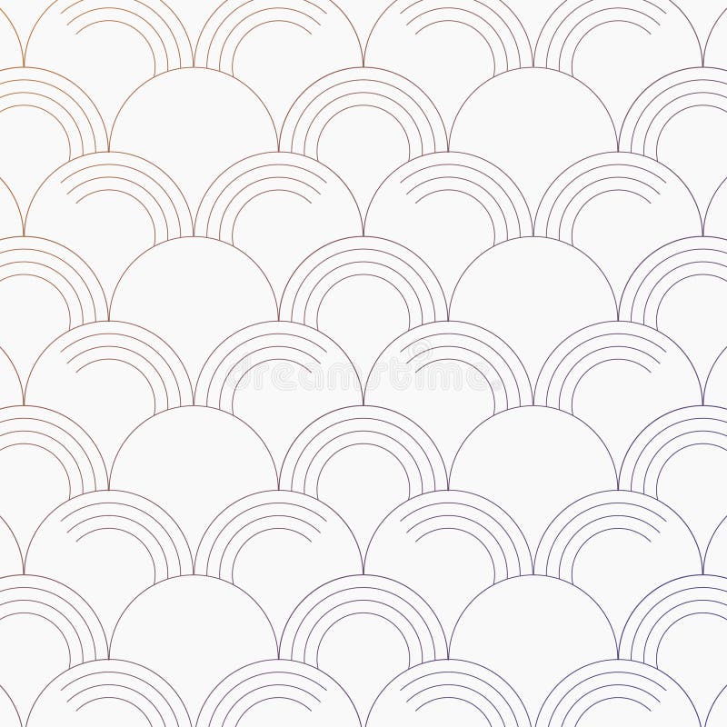 Linear Vector Pattern, Repeating Linear Half Circle or Wave in Japanese ...