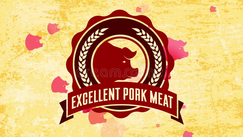 Excellent Pork Meat Ad for Butcher Shop Stock Video - Video of seal ...