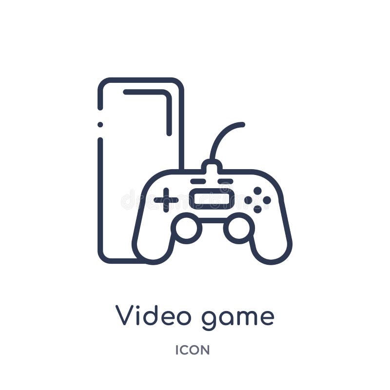 Linear Handheld Game Icon from Entertainment and Arcade Outline ... Linear Handheld Game Icon from Entertainment and Arcade Outline ...