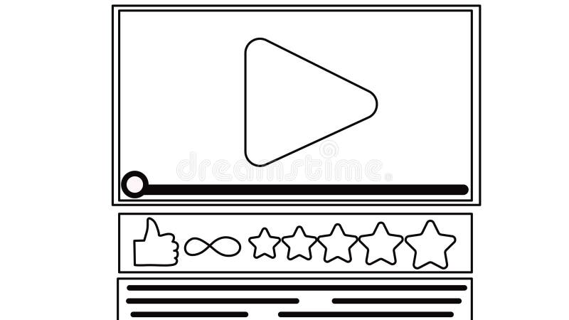 Video Player Play Button Clicked by Mouse Cursor Animation Green Screen ...