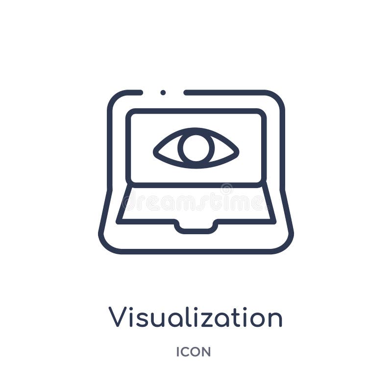 Linear Visualization Icon from Artifical Intelligence Outline ...