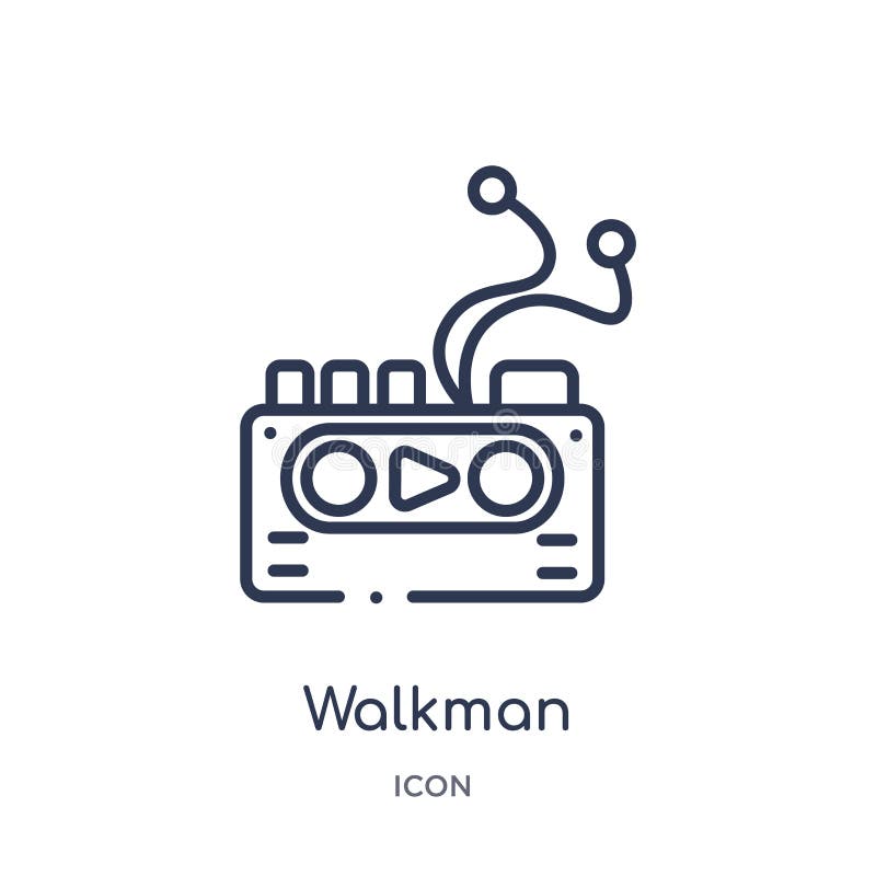 Walkman Icon from Entertainment Collection. Stock Vector - Illustration ...
