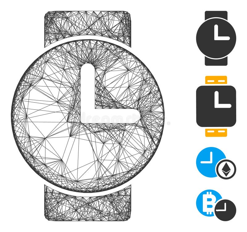 Linear Watches Vector Mesh stock illustration. Illustration of ...