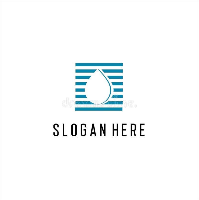 Linear Water Aqua Logo Design Stock Vector - Illustration of black ...