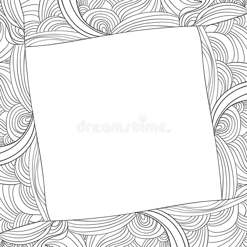 Linear waves border stock illustration. Illustration of drawn - 37240652