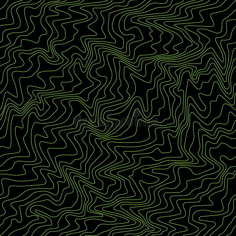 Linear Weather Map Background. Vector Topographic Seamless Pattern with ...