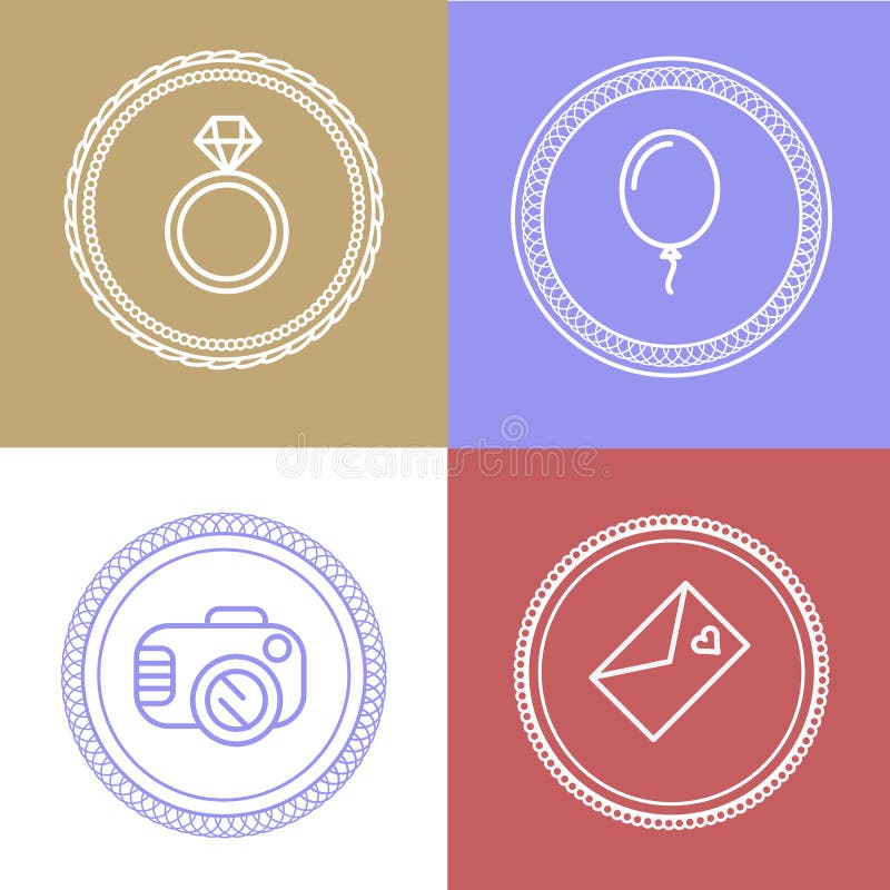 Wedding Logos. Floral Boho Monograms and Frames for Wedding Invitation ...