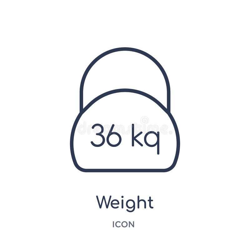 Linear Weight Limit Icon from Delivery and Logistic Outline Collection ...