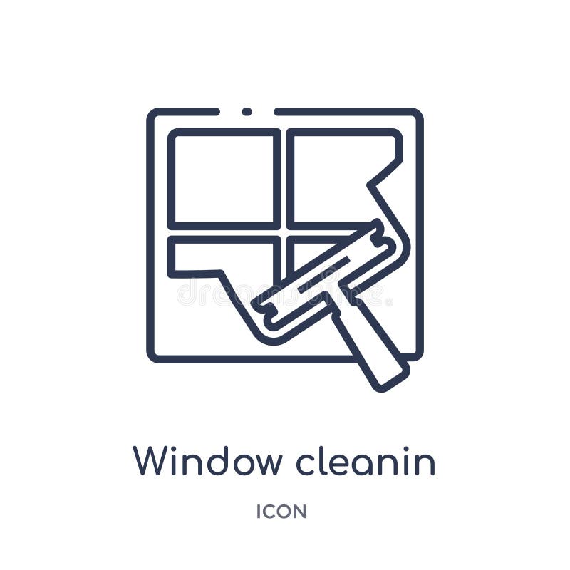 Cleaning Window Icon in Trendy Design Style. Cleaning Window Icon ...