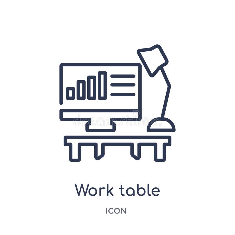 Linear Table Game Icon from Activity and Hobbies Outline Collection ...