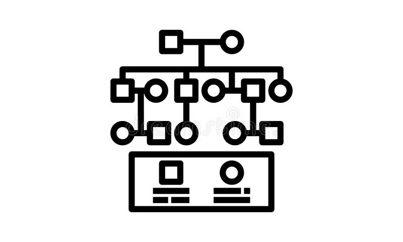 Linear Workflow Icon for New Business. Pictogram in Outline Style ...