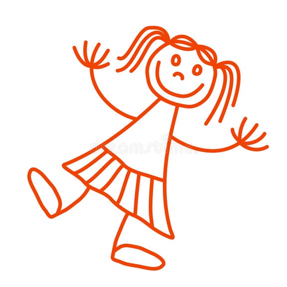 Stickman Girl Stock Illustrations – 3,077 Stickman Girl Stock ...