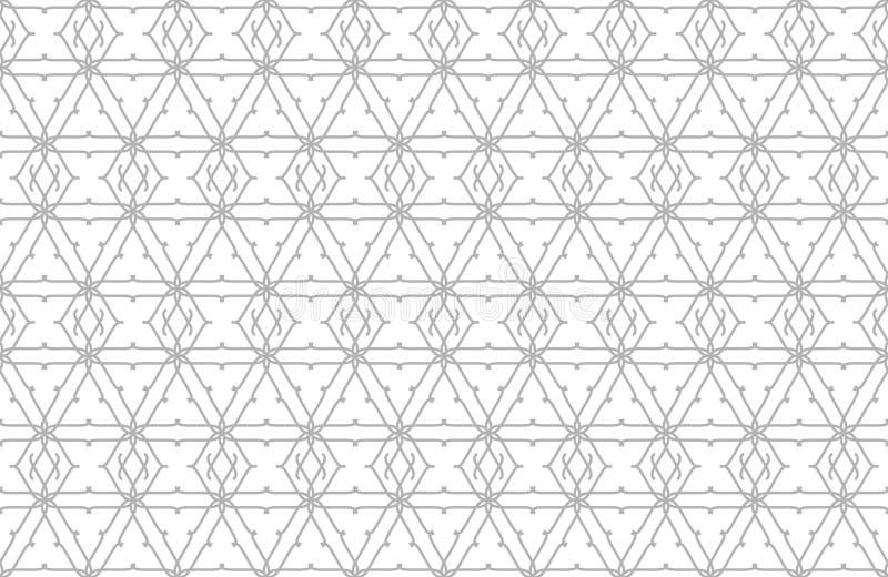 Geometric Line Art Seamless Pattern Stock Vector - Illustration of ...
