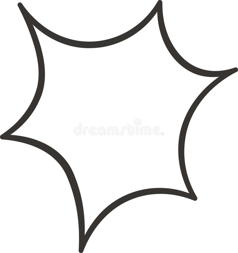 Lined Abstract Star Shape stock illustration. Illustration of vector ...