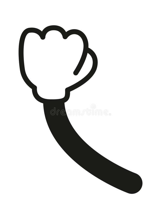 Lined Cartoon Arm stock vector. Illustration of vector - 274067504