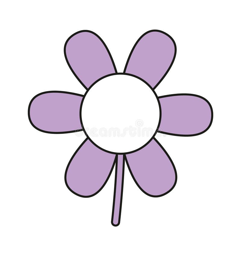 Lined Daisy Flower Head stock vector. Illustration of daisy - 274069368