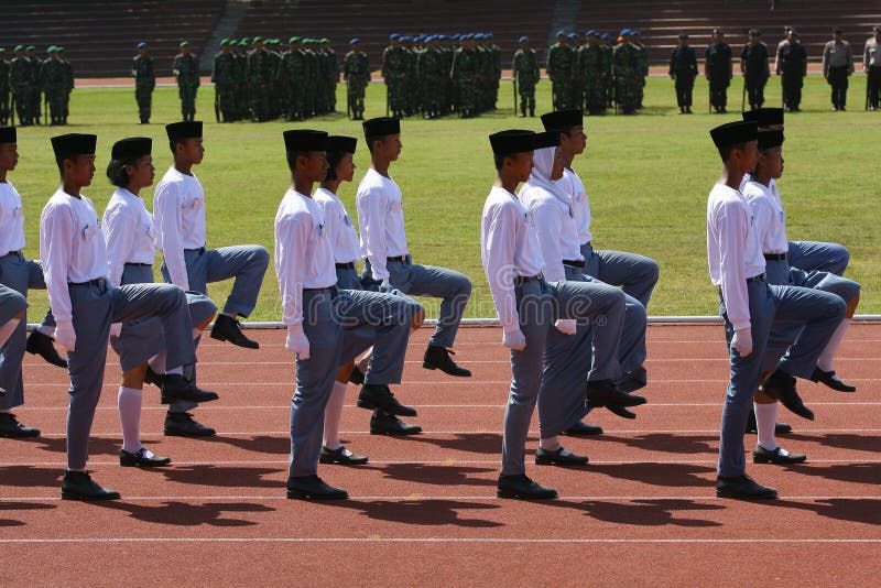 Lined exercise editorial photo. Image of java, solo, city - 43594951