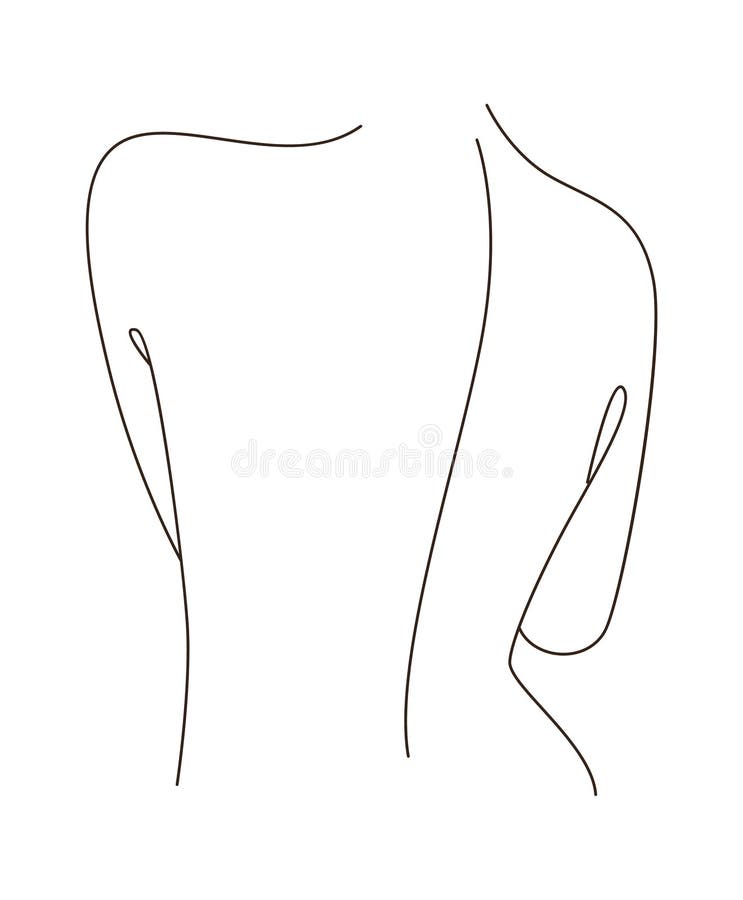 Lined Female Body Part stock illustration. Illustration of line - 277342167