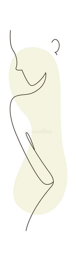 Lined Female Back Body Part Stock Illustration - Illustration of beauty ...