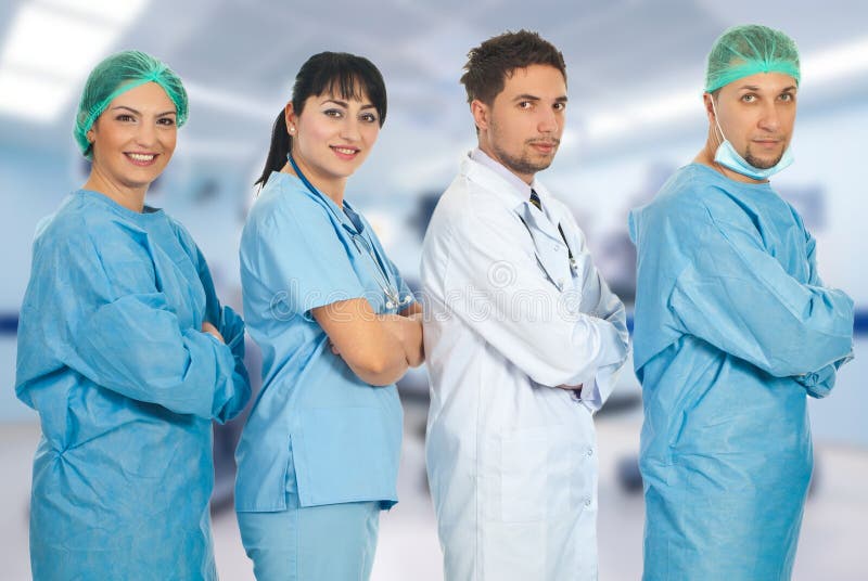 Two friendly doctors women stock image. Image of brunette - 19477477