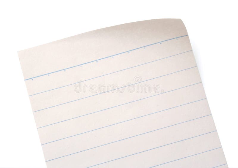 Lined Notebook Paper stock image. Image of book, administrative - 395495