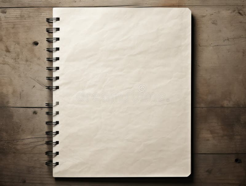 Lined Notebook Paper with Dog-Eared Corner - AI Generated Stock ...