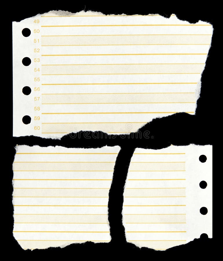 Lined paper scrap stock photo. Image of notebook, frame - 39510216