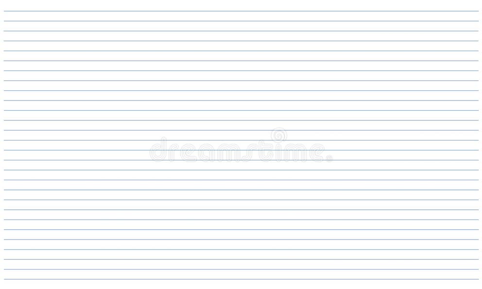 Lined Paper Background with Thin Blue Horizontal Rules Stock ...