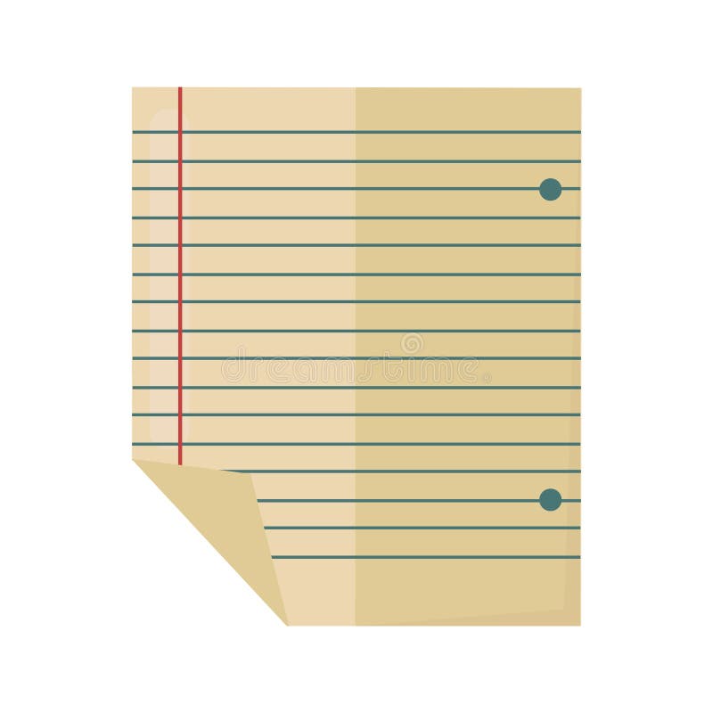 Lined Paper Icon Clipart Logotype Isolated Vector Illustration Stock ...