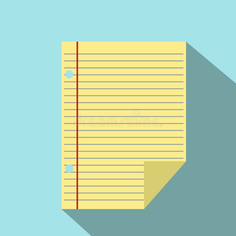 Lined paper icon cartoon stock vector. Illustration of aged - 88208977