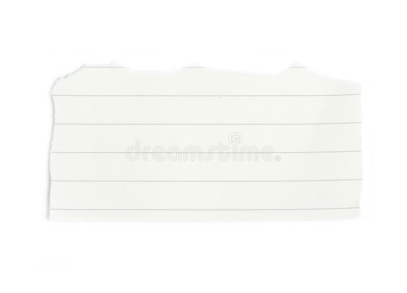 Lined Paper Scrap. stock image. Image of page, reminder - 37223627