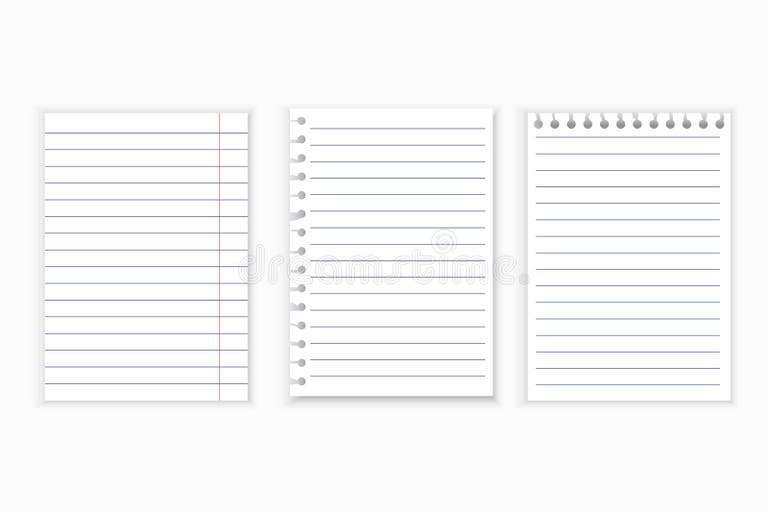 Lined Horizontal Notebook Stock Illustrations – 1,175 Lined Horizontal ...