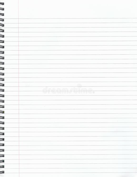 Lined Paper stock photo. Image of texture, rings, white - 104353836