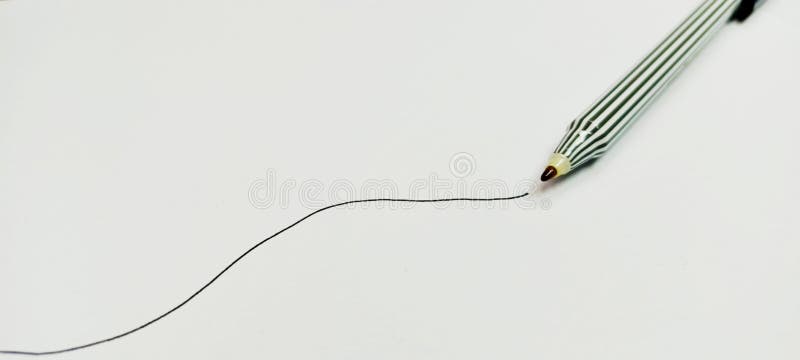 Lined Pen Scribbles in White Paper Stock Photo - Image of scribbles ...