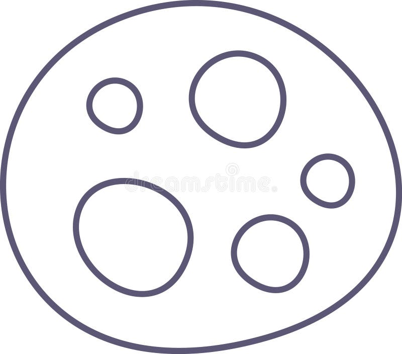 Lined Planet Icon stock vector. Illustration of outline - 287304331