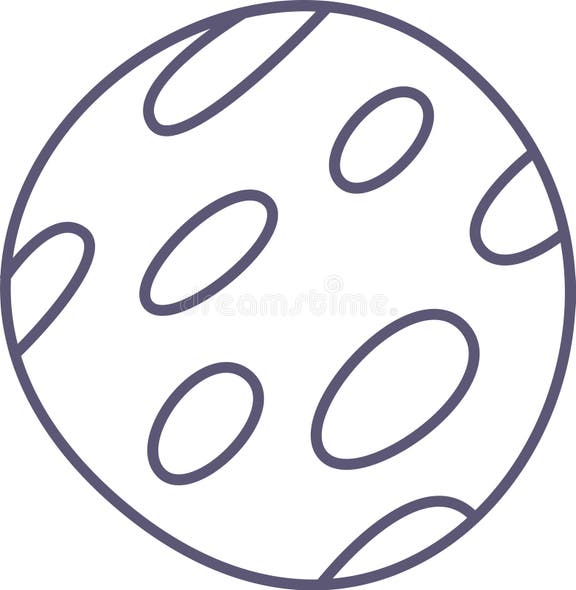 Lined Planet Icon stock vector. Illustration of planet - 287305727